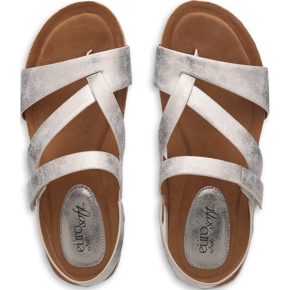 Eurosoft | Shoes | Eurosoft By Sofft Womens Leatger Gianetta Metallic ...